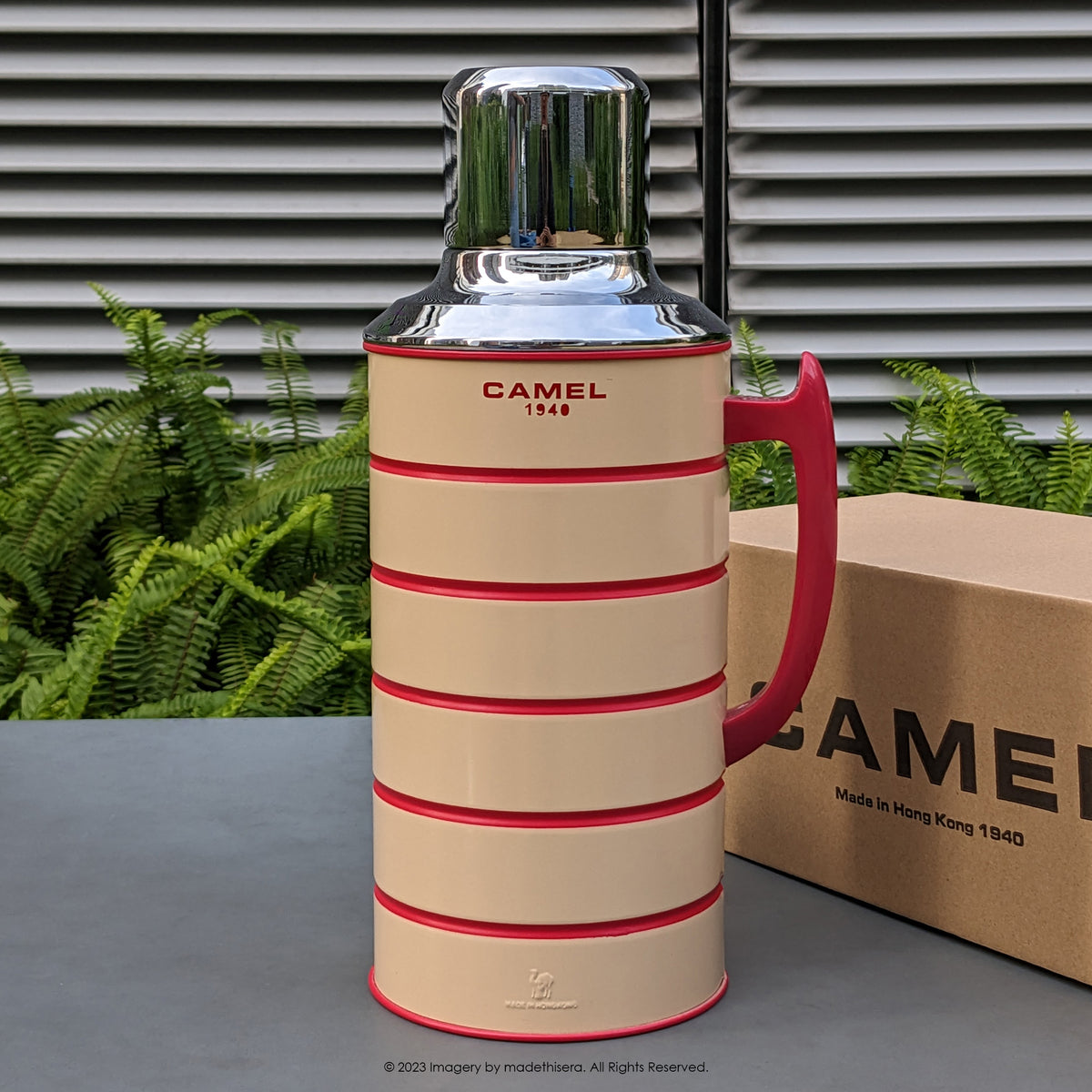 Camel 駱駝牌 412 Vacuum Thermal Flask 真空保溫壺 412BG 1.5L (Beige 杏) [Double ...